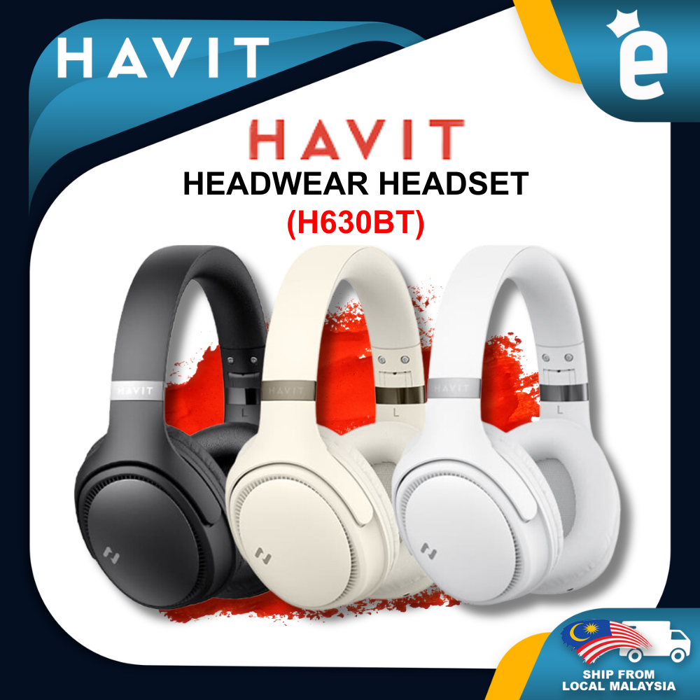 HAVIT H630BT Wireless Over Ear Bluetooth Headphone With Mic and Foldable | Shopee Malaysia