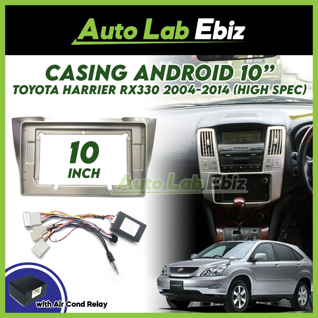 TOYOTA HARRIER RX330 2004-2014 Android Player Casing 10" inch with ...