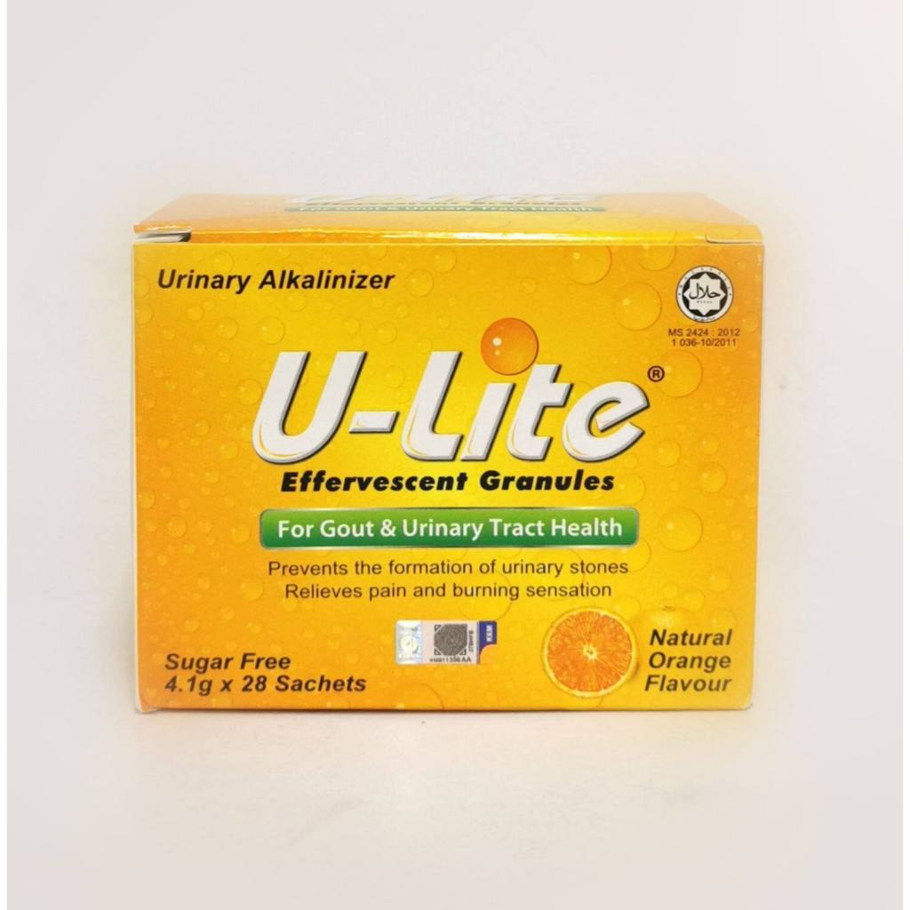 U-LITE URINARY ALKALINIZER EFFERVESCENT GRANULES 28'S (EXP:03/2027 ...