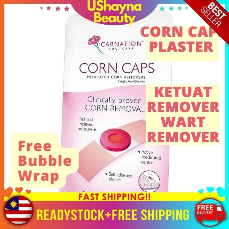 (25 pcs)Carnation CORN CAPS Ubat Kematu Ketuat Tapak Kaki Corn Caps ...
