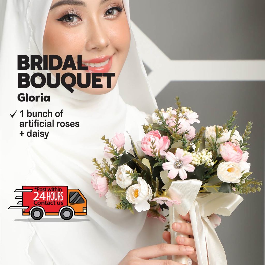 [GLORIA Hand Bouquet] Bunga Tangan, Hand Bouquet, Bunga Tangan Nikah ...
