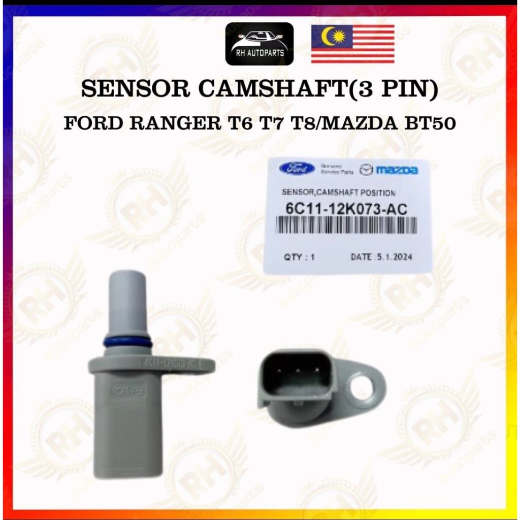 New Original Sensor Camshaft 3Pin Ford Ranger T6 T7 T8 Mazda BT50 6C11 ...