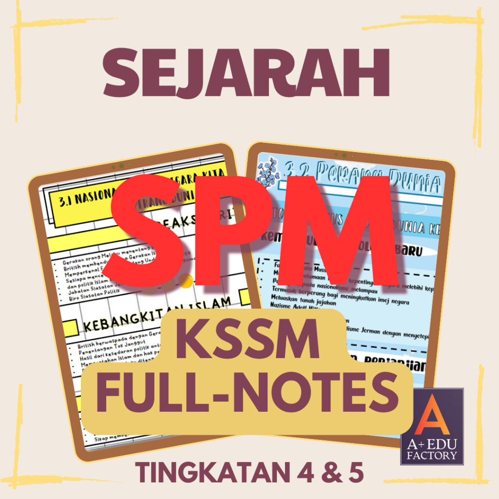 [📚PDF] NOTA LENGKAP SEJARAH [SPM] KSSM A+ NOTES | Shopee Malaysia