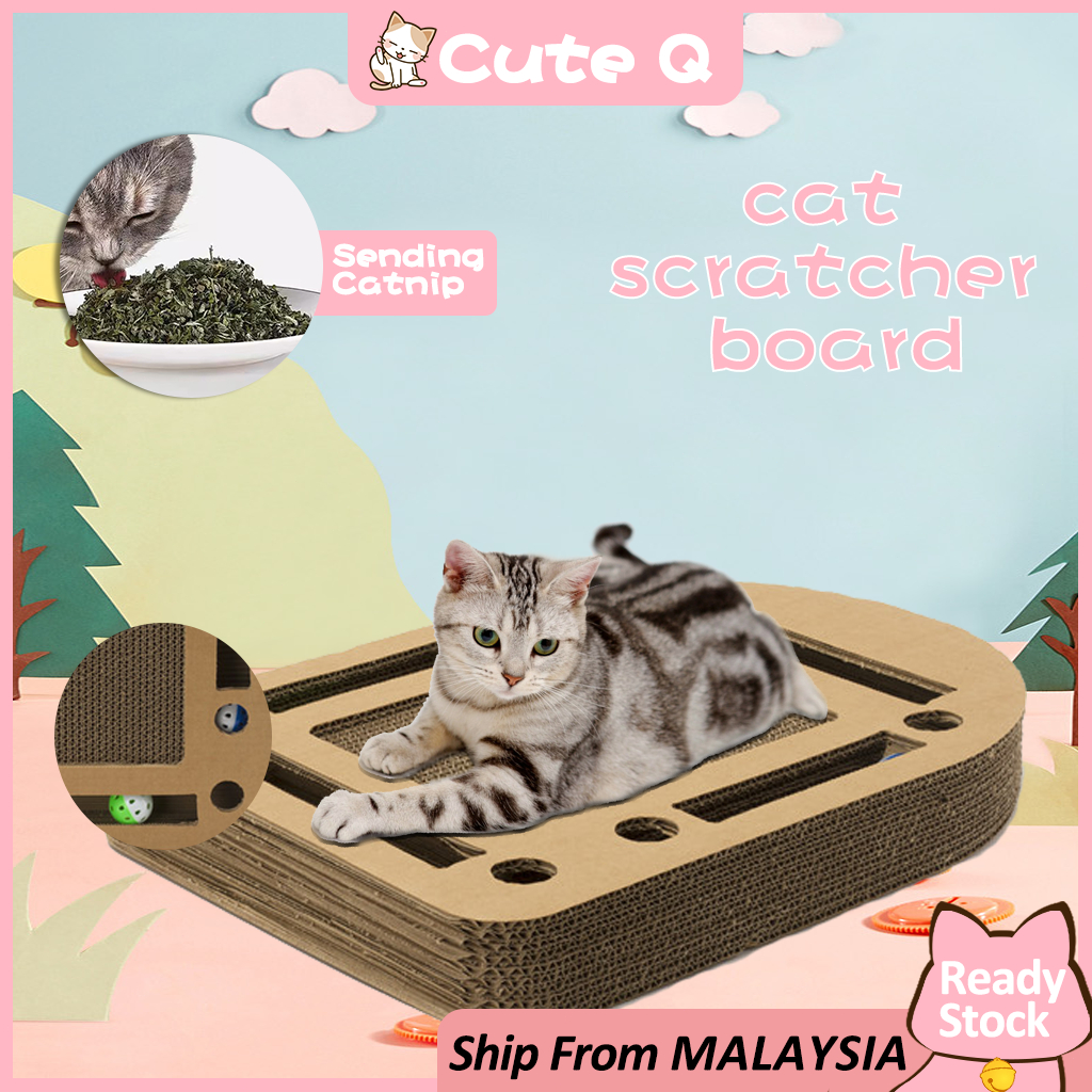 bullet shape cat toy Cat scratch board tempat Cat Play cakar kucing Cat ...