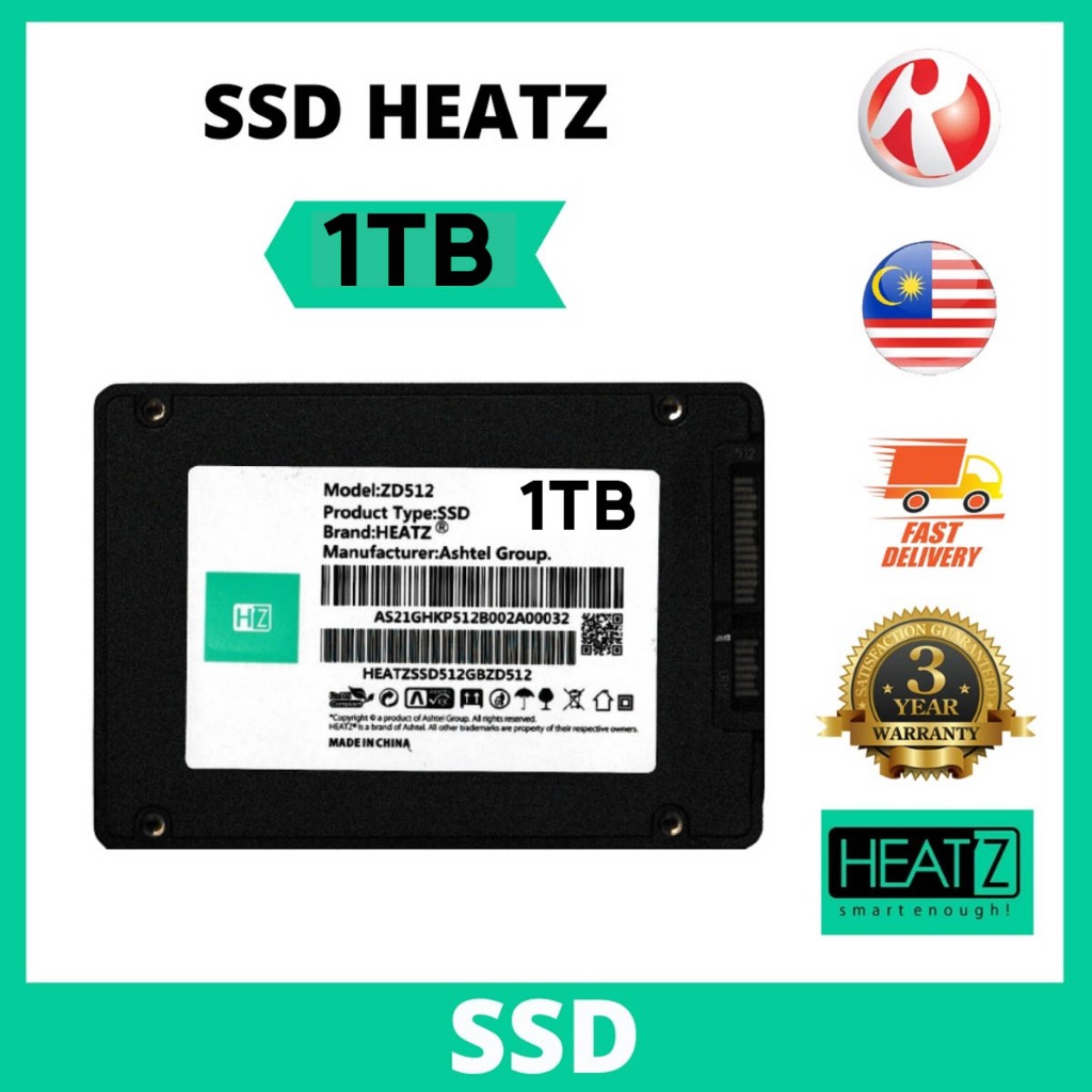 HIGH SPEED SSD HEATZ / MICRODIGIT SOLID STATE DRIVE SSD 128GB / 256GB ...
