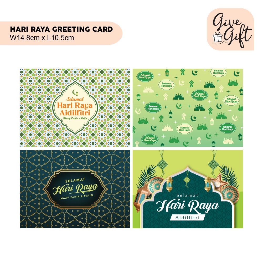 RAYA Greeting Card A6 Size (Front Printing) | Shopee Malaysia