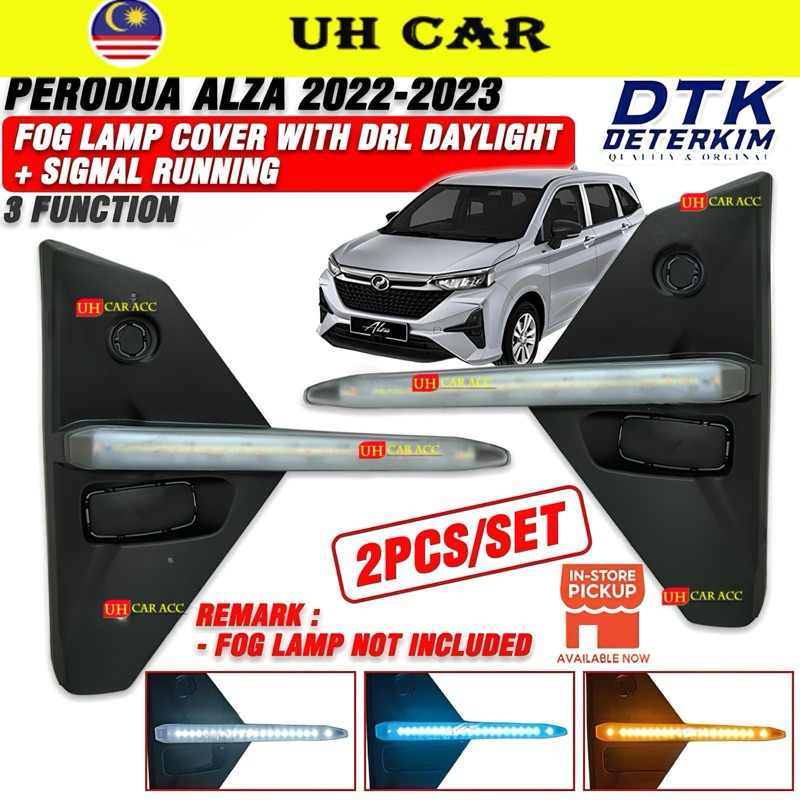 Perodua Alza 2022 2023 Front Bumper Led Drl Daylight Light Lamp Welcome ...