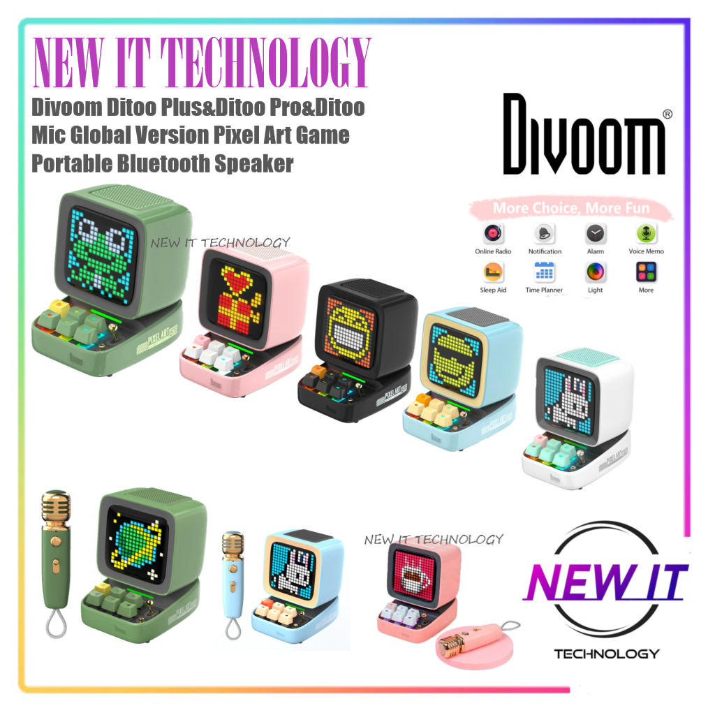 Divoom Ditoo Plus&Ditoo Pro&Ditoo 5m Global Version Pixel Art Game ...