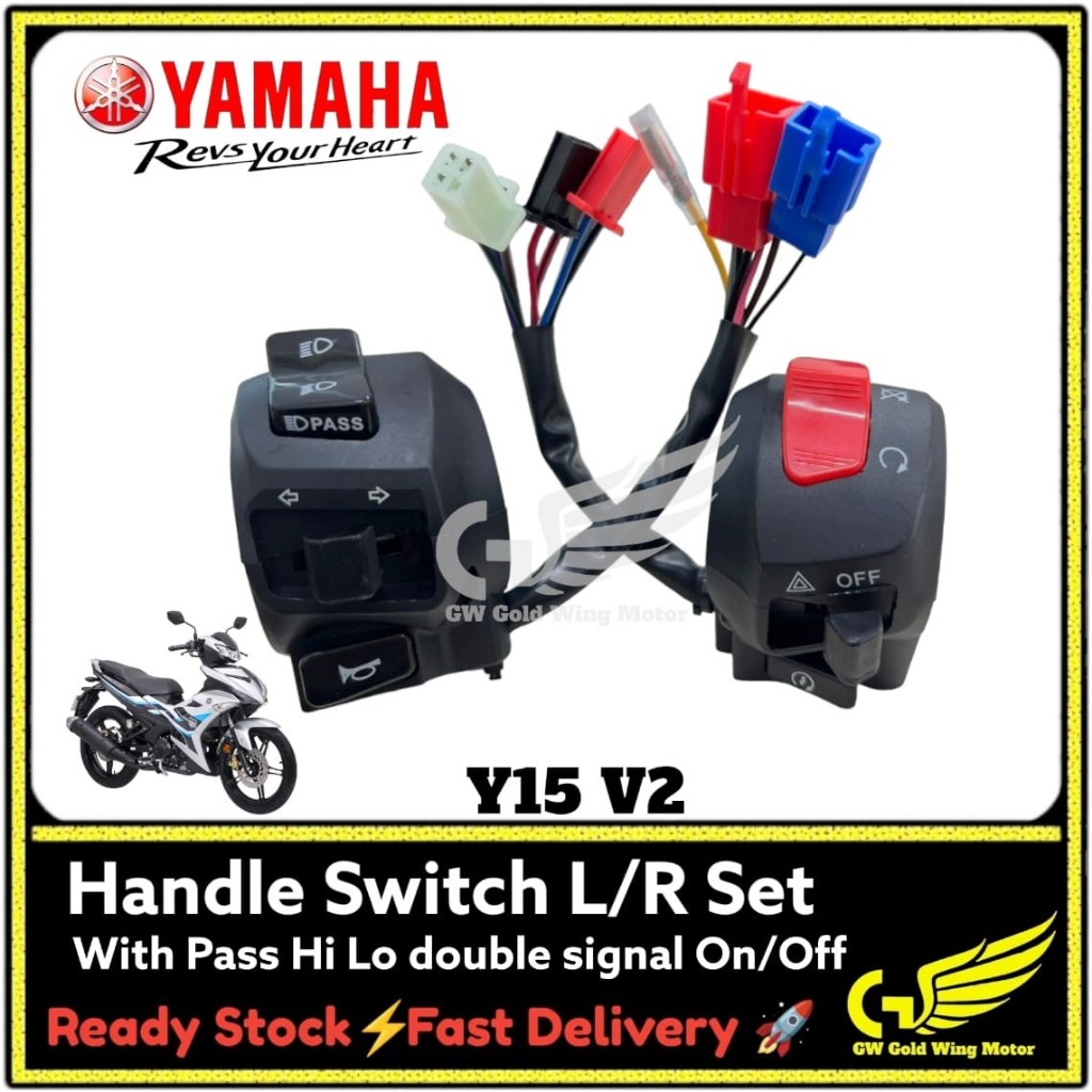 YAMAHA Y15ZR V2 HANDLE SWITCH SUIS TANGAN LH RH KIRI KANAN SET STD ...