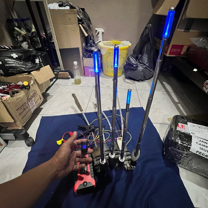 Parking pole auto model toyota lampu biru complete suiz custom | Shopee ...