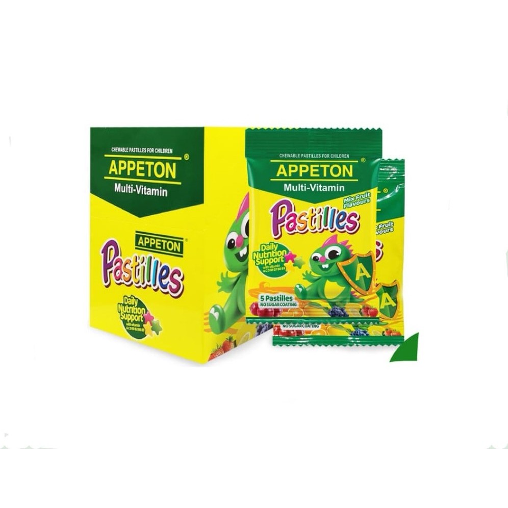 Appeton Multi-Vitamin Pastilles (20 sachets x 5 pastilles) | Shopee ...