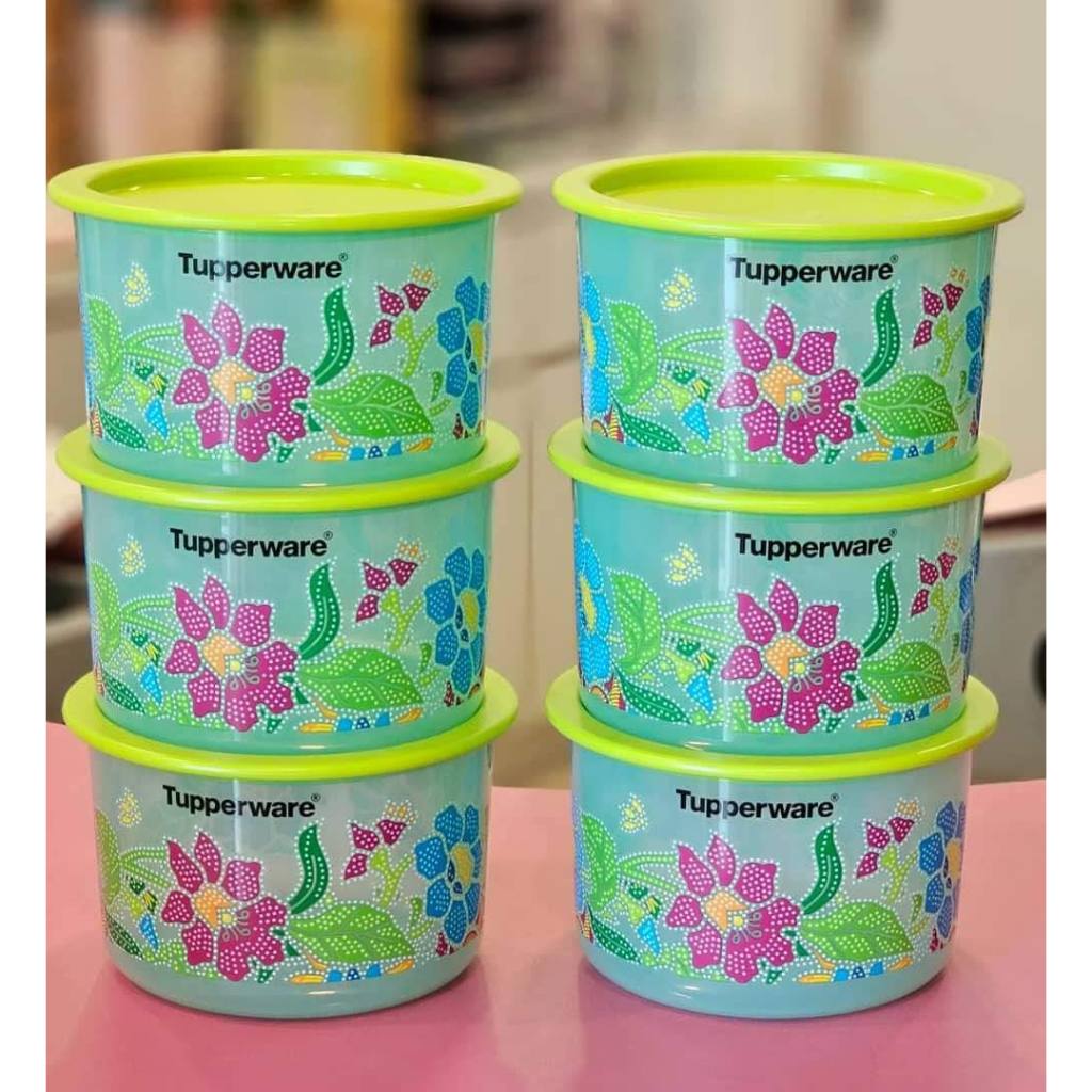 (1PC) Tupperware Batik One Touch Topper Junior 600ml / Golden Touch Topper (Airtight Liquid ...