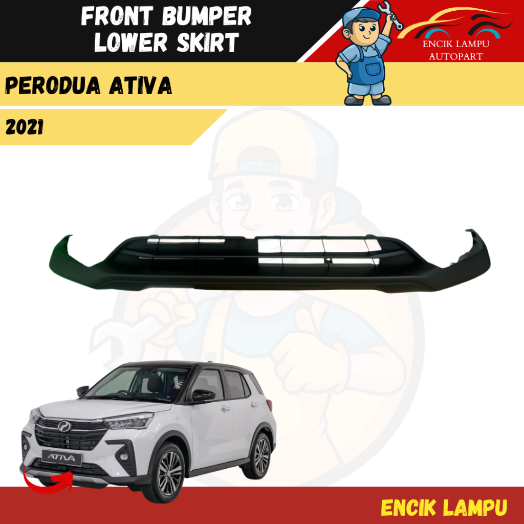 Original Perodua Ativa 2021 Front Lower Skirt Bumper 100% New High ...