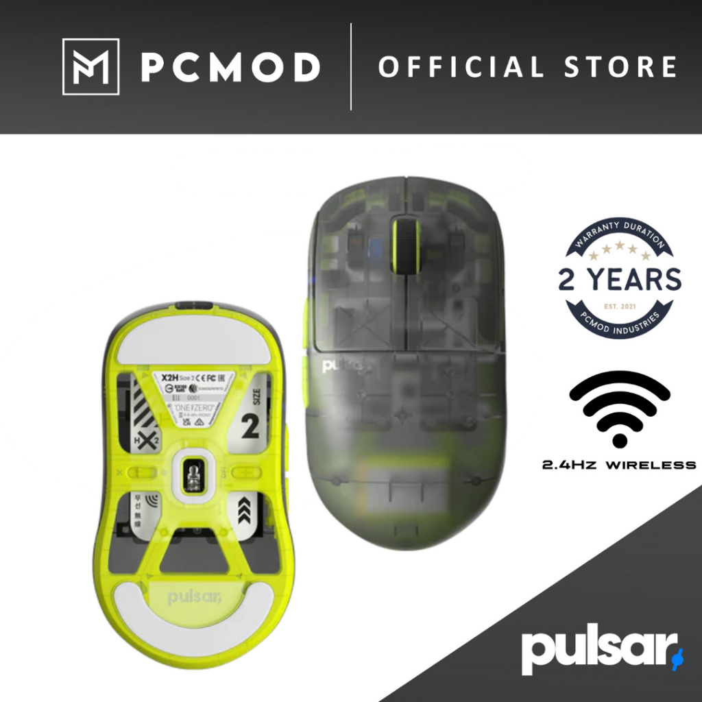 Pulsar X2H Symmetrical Wireless Gaming Mouse | Black , White , ACID ...