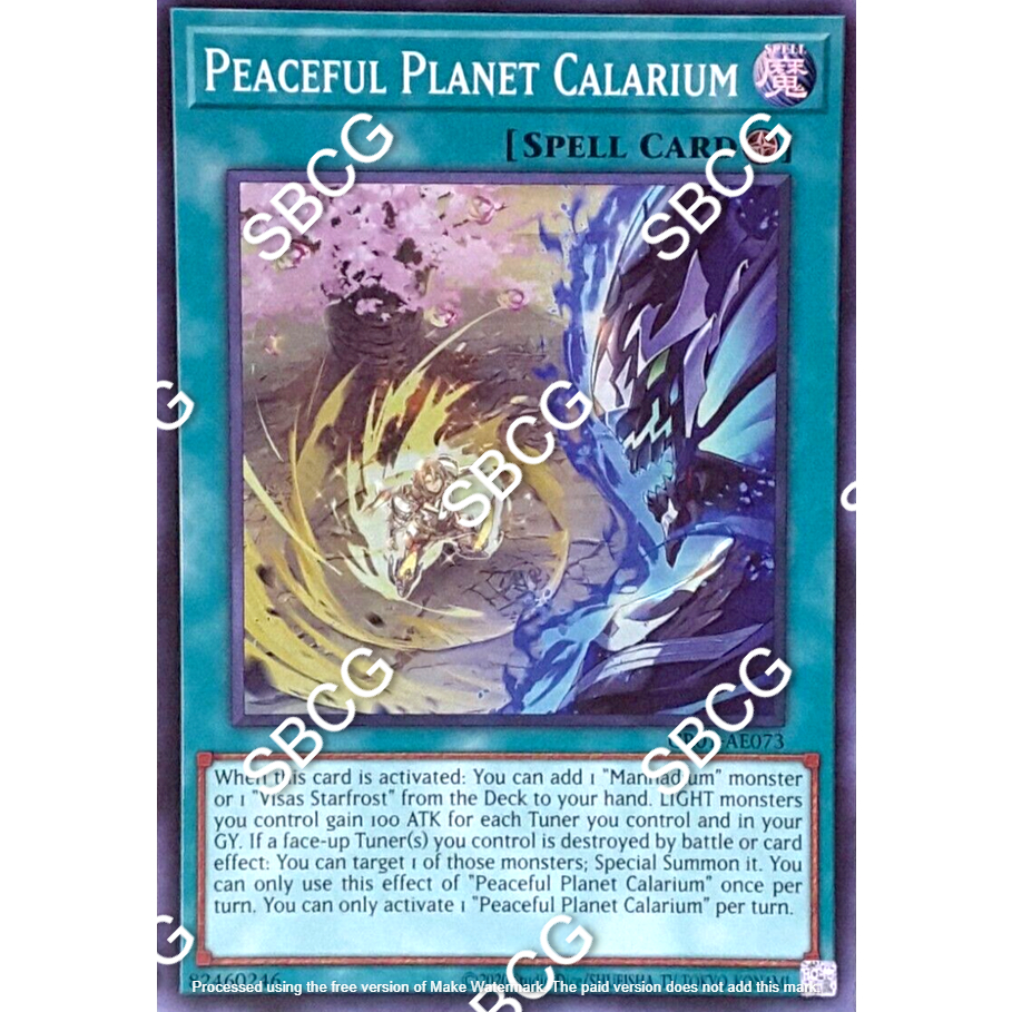 Asian-English Creation Pack 01 "Peaceful Planet Calarium" ( CR01-AE073 ...