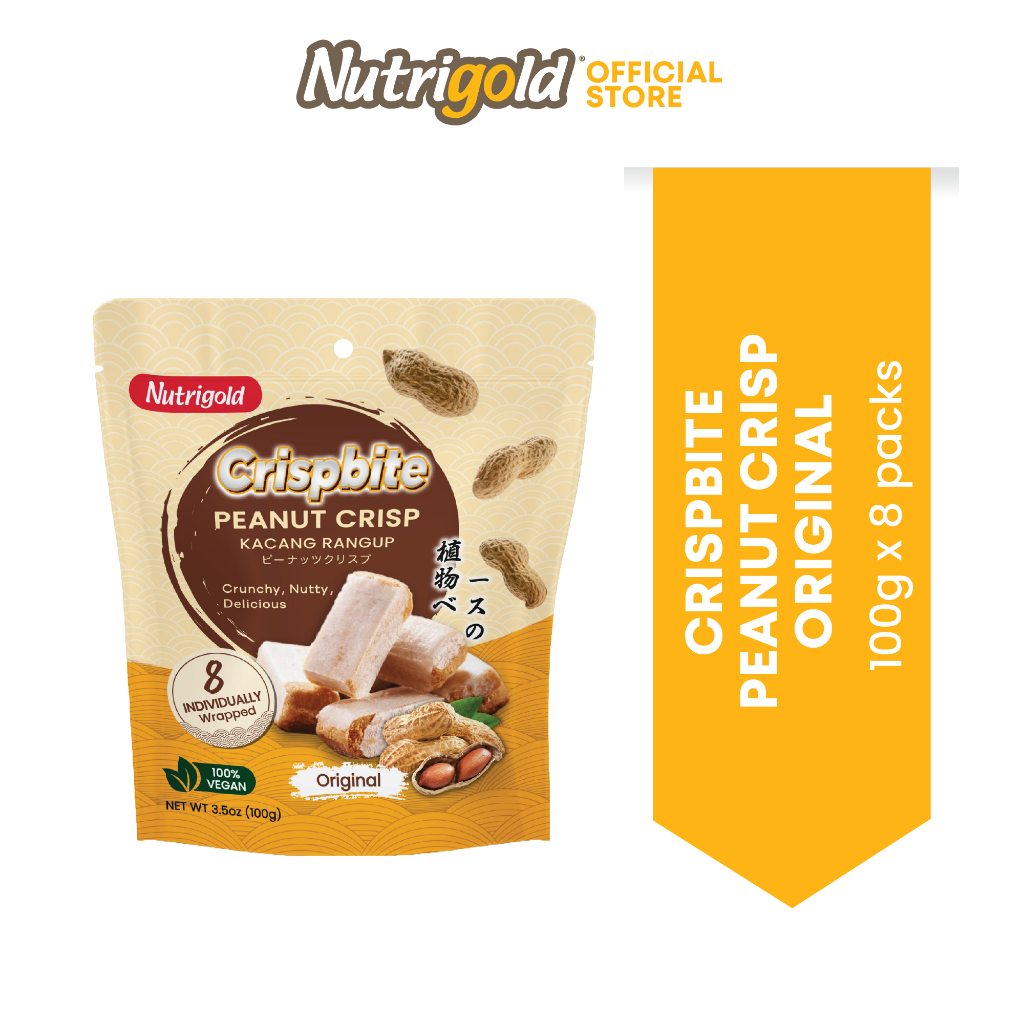 Nutrigold Crispbite Peanut Crisp | Shopee Malaysia