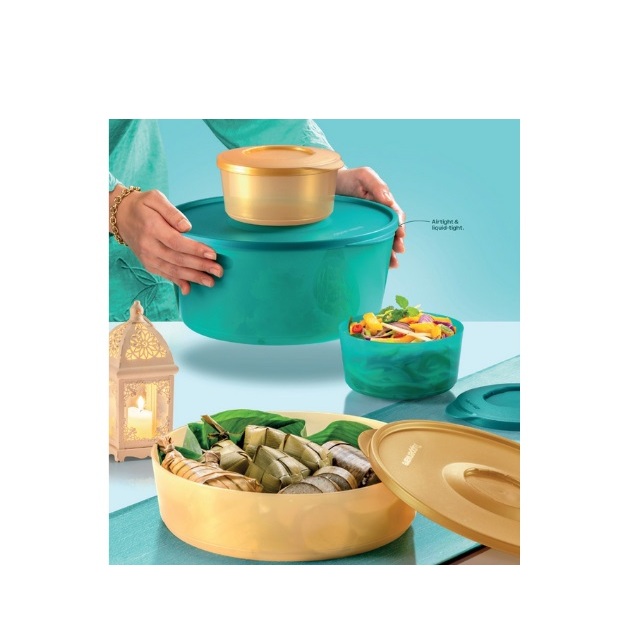 *1pc/2pc/4pcs*Tupperware illumina salad bowl 550ml/2.5L /4.3L ...