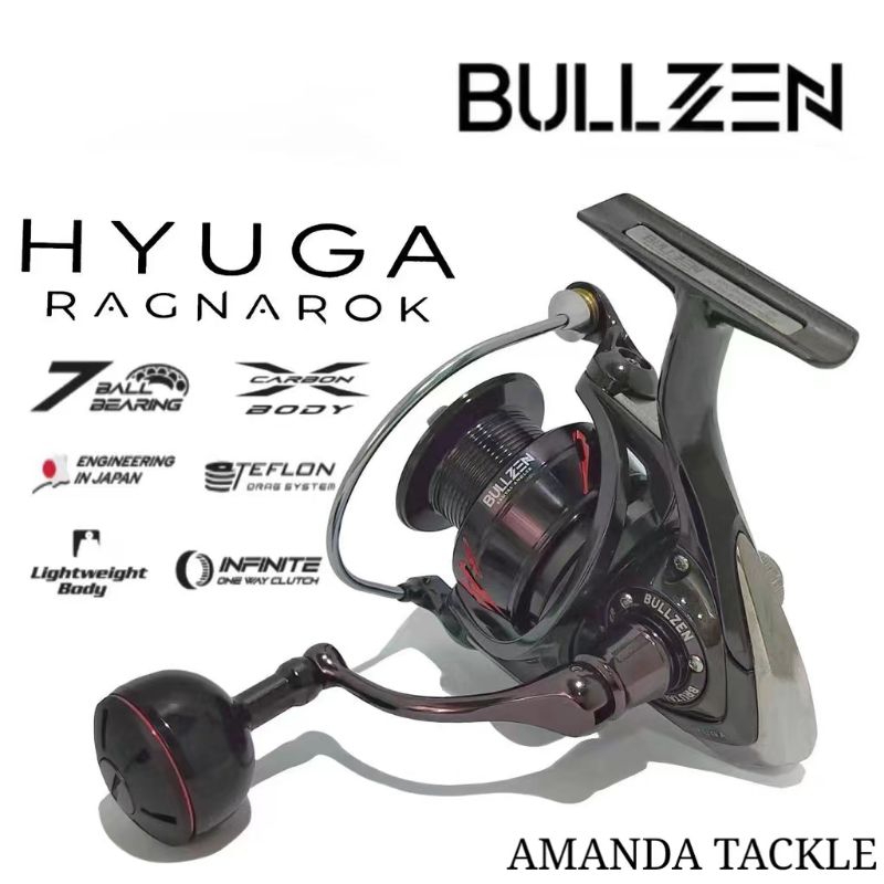 2022 BULLZEN HYUGA RAGNAROK SPINNING FISHING REEL PG/HG | Shopee Malaysia