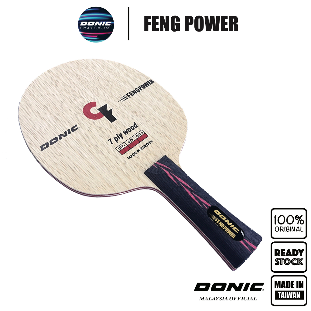 Donic Feng Power Explosive Power Controlled Table Tennis Blade | Shopee ...