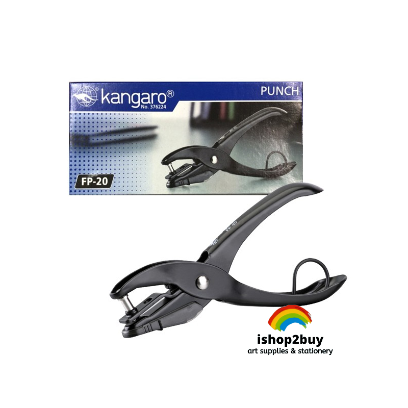 Kangaro FP-20 Metal 1 Hole Punch Paper Punch 6mm Penebuk Lubang Ticket ...