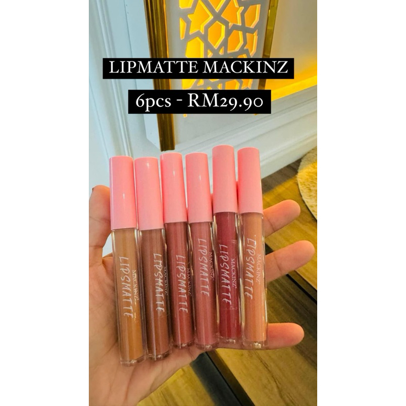 Lipmatte 6in1 MACKINZ RAYA 2024💯 ( RANDOM PACKAGING) | Shopee Malaysia