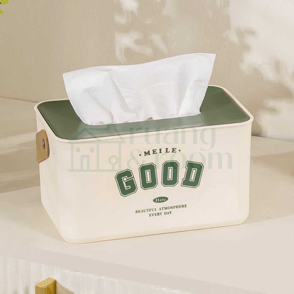 Tissue Box Round Toilet Paper Box Handle Tissue Box Rectangle | Kotak ...
