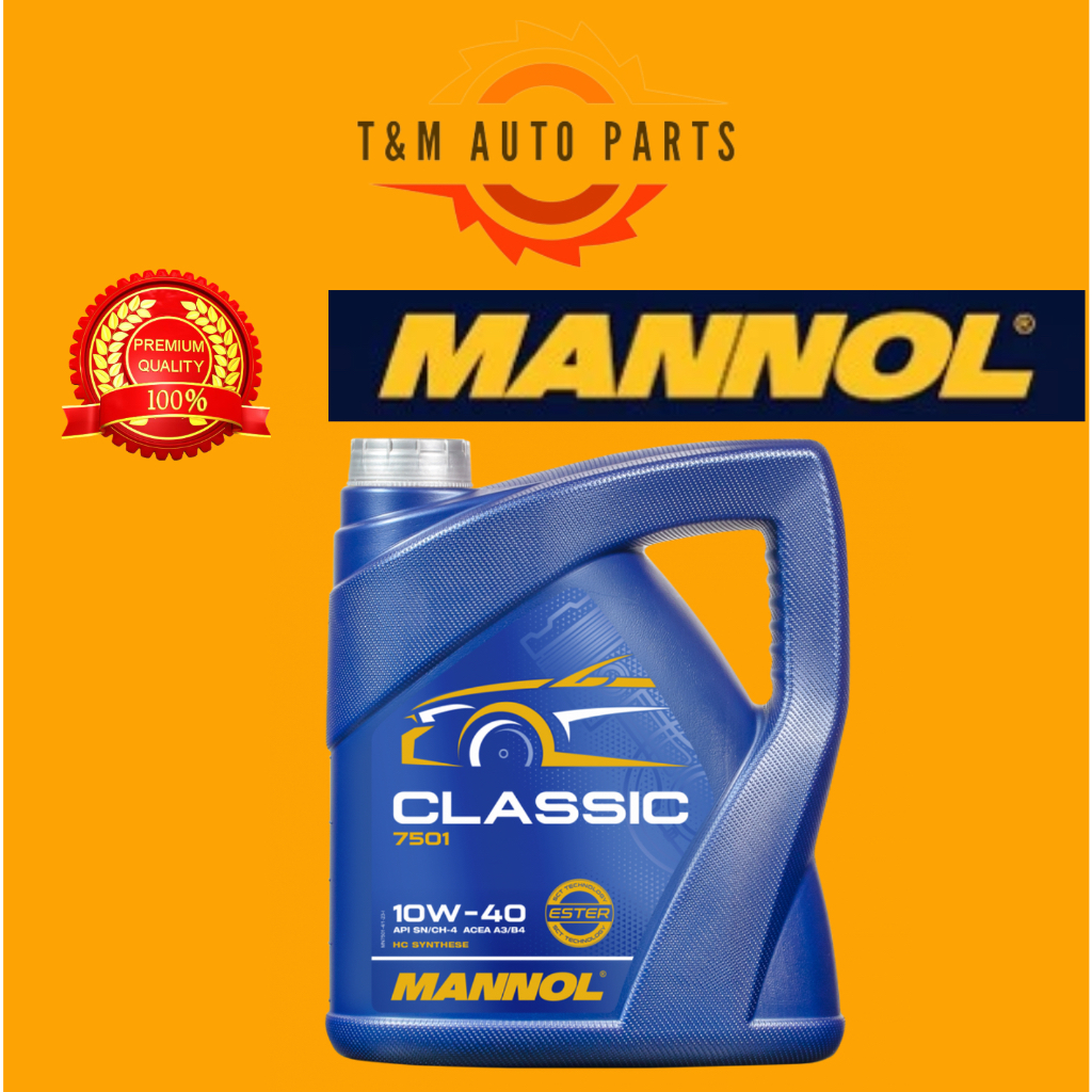 ORIGINAL MANNOL ENGINE OIL CLASSIC 10W-40 7501 4L | Shopee Malaysia