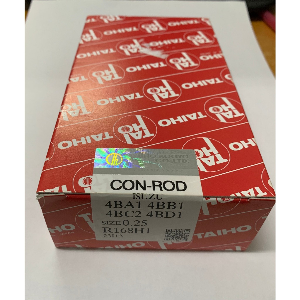 4BG1 CON ROD BEARING 010 (0.25) TAIHO JAPAN. ISUZU ENGINE 4BB1,4BD1 ...