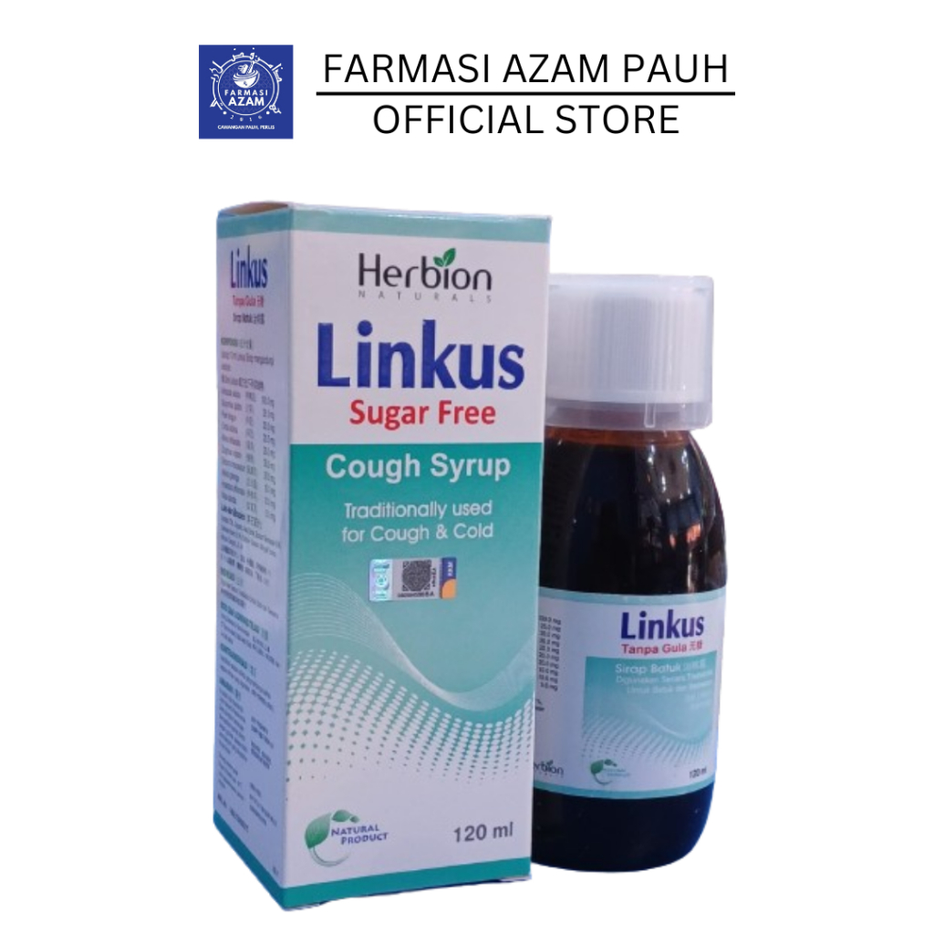 HERBION LINKUS SIRAP BATUK/ COUGH SYRUP TANPA GULA 120ML [Ubat batuk ...