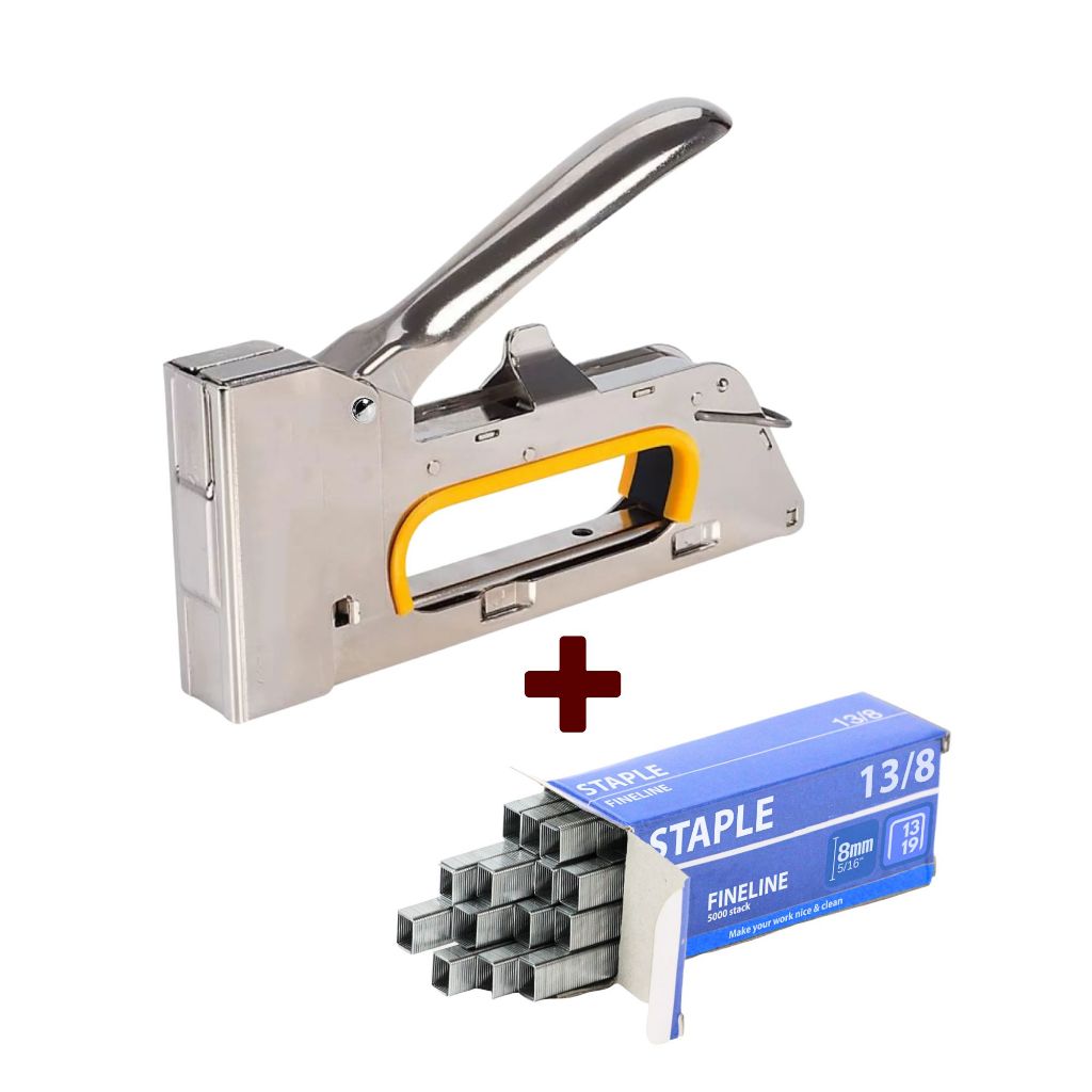 PRODIY / LADDERMAN Heavy Duty Tacker Staple Gun 6/8mm Stapler ( Silver ...