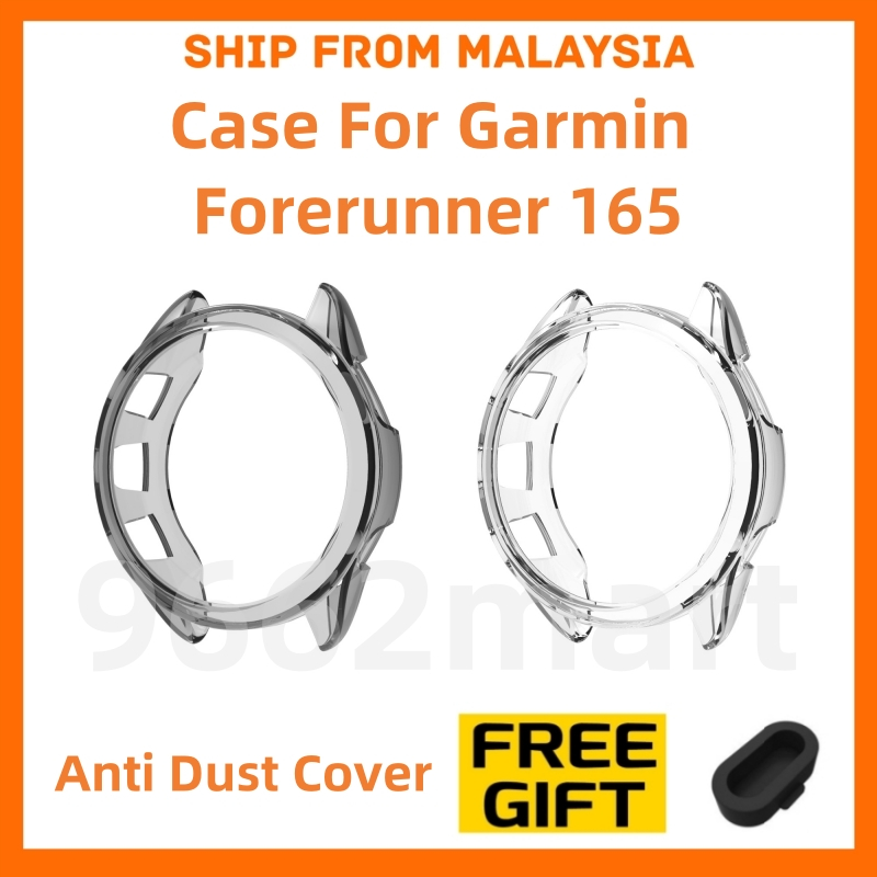 Garmin Forerunner 165 Case Cover Soft Bumper Casing Screen Protector ...
