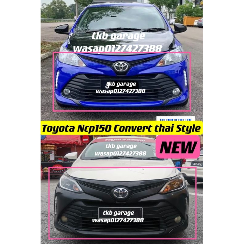 Toyota vios ncp150 convert thai bumper style | Shopee Malaysia