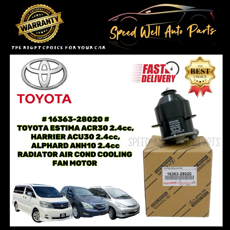 TOYOTA ESTIMA ACR30 2.4cc, HARRIER ACU30 2.4cc, ALPHARD ANH10 2.4cc ...