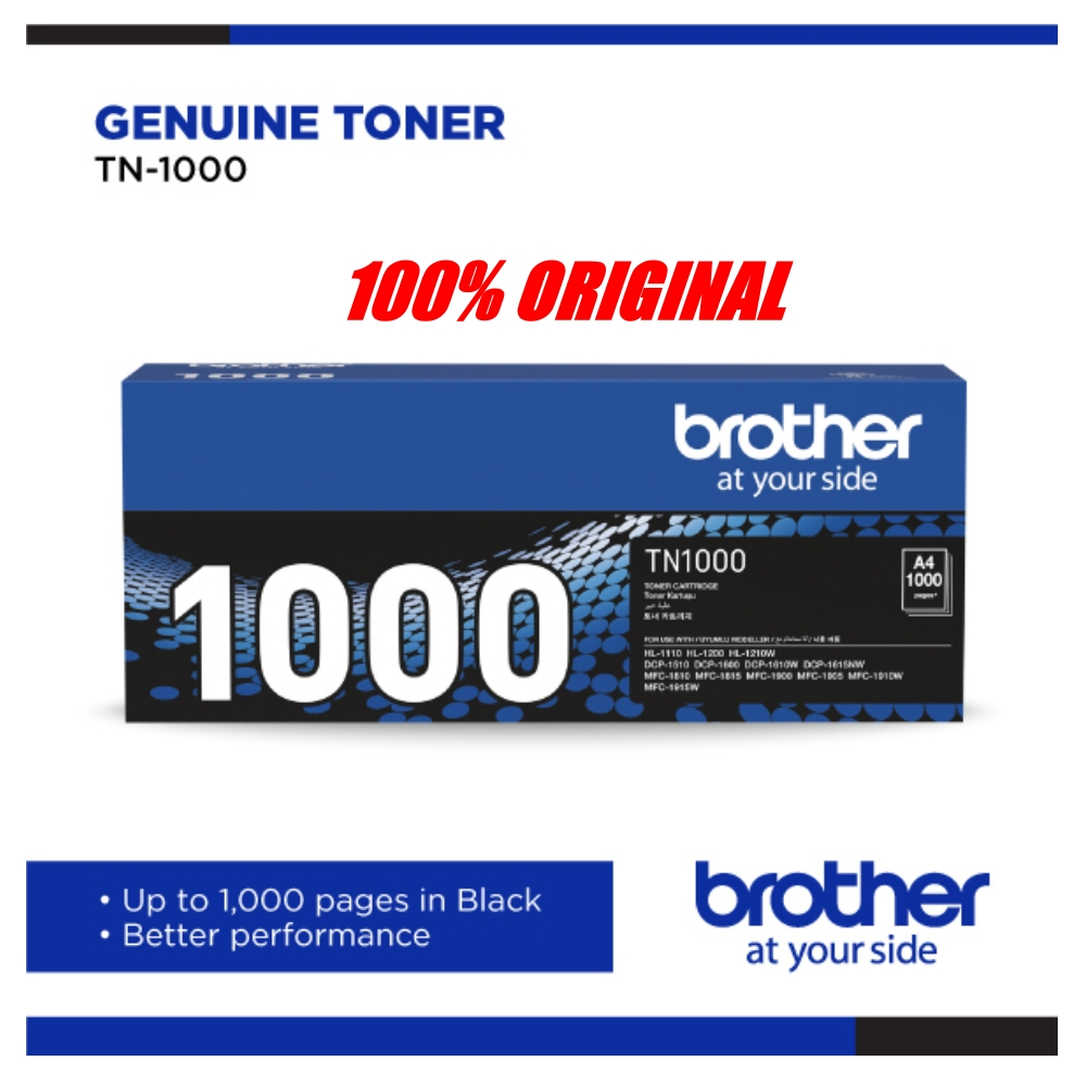 BROTHER TN1000 / Pantum PC-216 Toner Genuine Original Toner Catridge ...