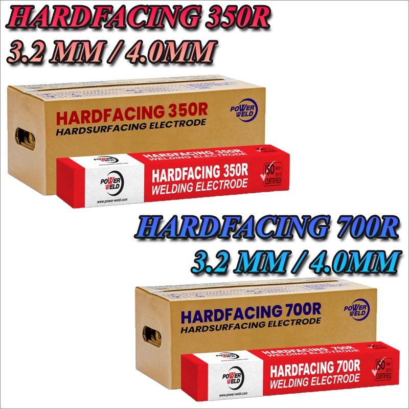POWERWELD 350R / 700R HARDFACING ELECTRODE MILD STEEL WELDING ROD 3.2mm / 4.0mm (5KG/PKT ...