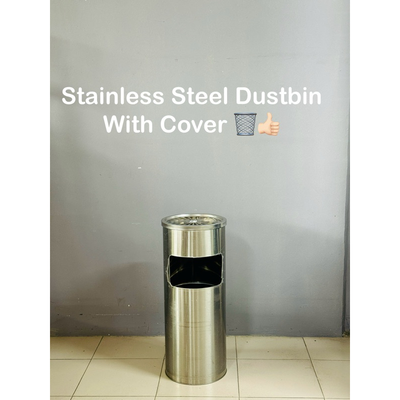 Stainless Steel Hotel Trash Can Lobby Hotel Square and round Vertical ...