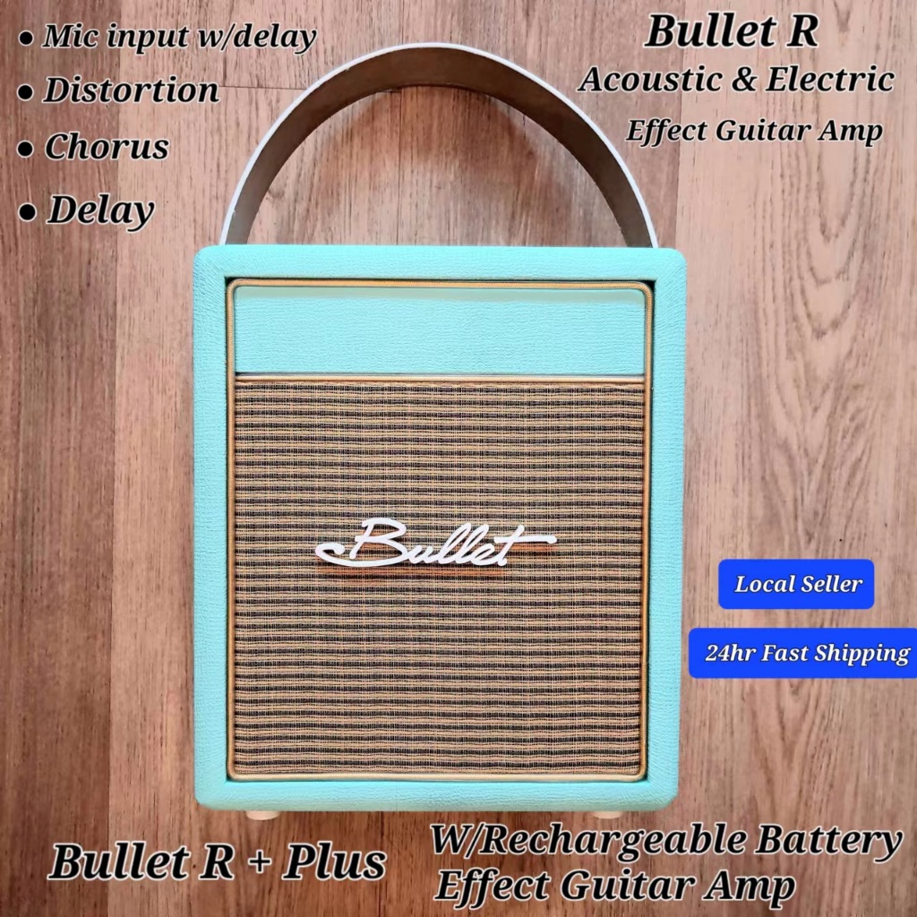 Bullet R1 & R1 Plus Electric & Acoustic Guitar Amplifier with Effect ...
