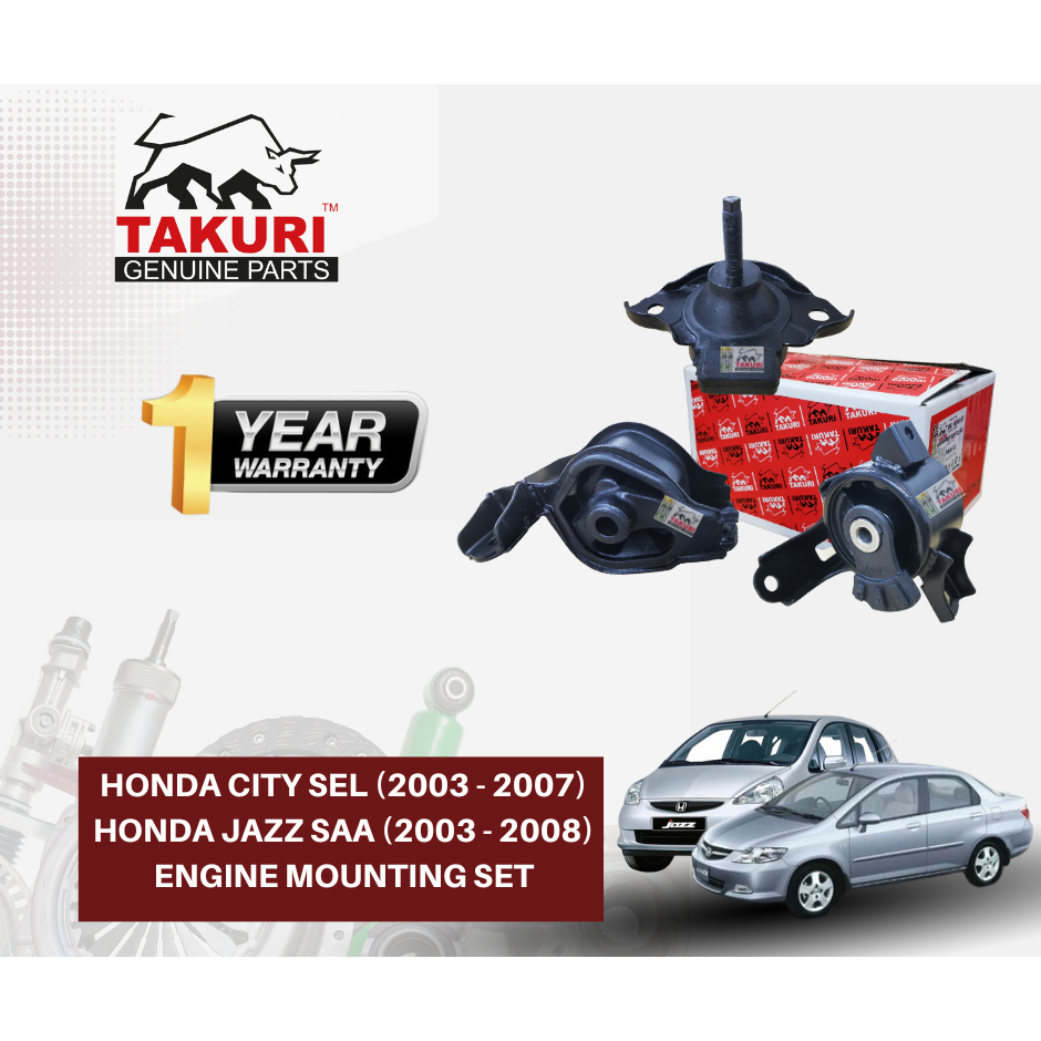 TAKURI HONDA CITY SEL JAZZ SAA (2003-2008) ENGINE MOUNTING SET | Shopee Malaysia