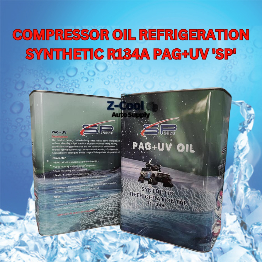 Aircond Compressor Oil Refrigeration Synthetic R134a SP ZONE '' PAG+UV ...