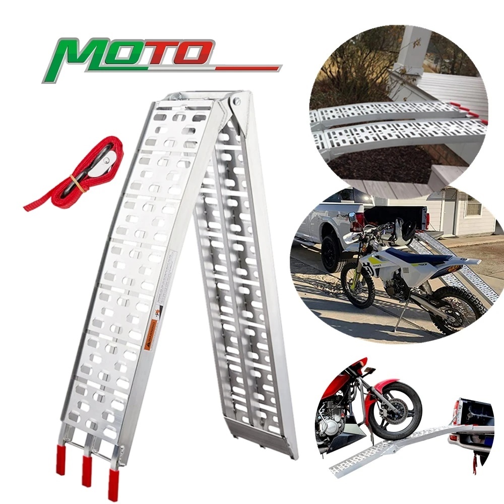 1Piece Aluminum Car Ladder Pickup Truck ATV Loading Ramps Portable 7.5 ...