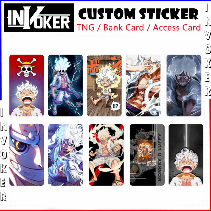 Luffy Gear 5 - Touch n Go Card Sticker Cover / TNG CARD Sticker / Bank ...