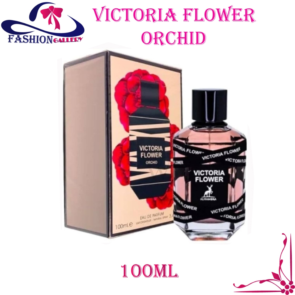 VICTORIA FLOWER ORCHID 100ML BY MAISON ALHAMBRA EDP PERFUME SPRAY 100% ...