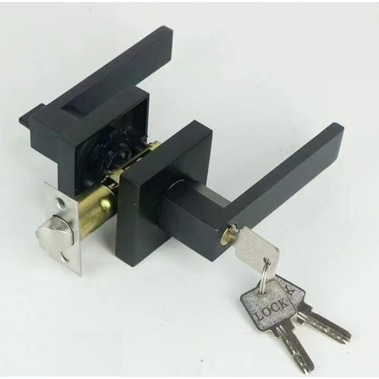 Door Lock Set Tombol Pintu Rumah Tubular Lever Cylindrical Cylinder ...