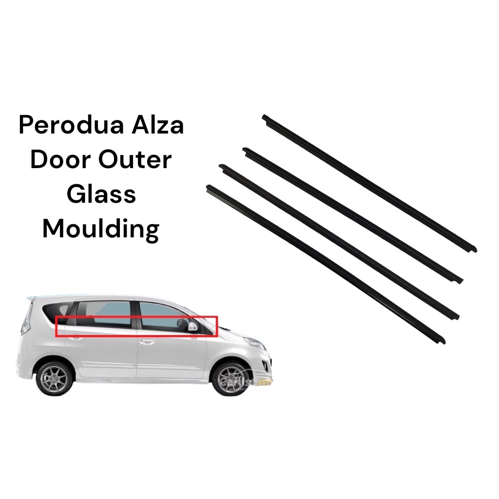 Perodua Alza Door Outer Glass Moulding | Shopee Malaysia
