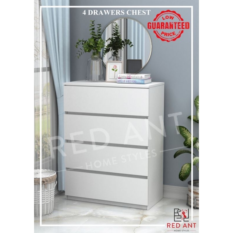 *READY STOCK* RED ANT Chest of Drawer Cabinet with 4 Layer Drawer ...
