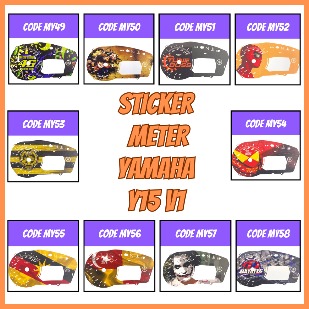 YAMAHA Y15ZR Y15 METER STICKER V1 READY STOCK STICKER METER YAMAHA Y15 ...