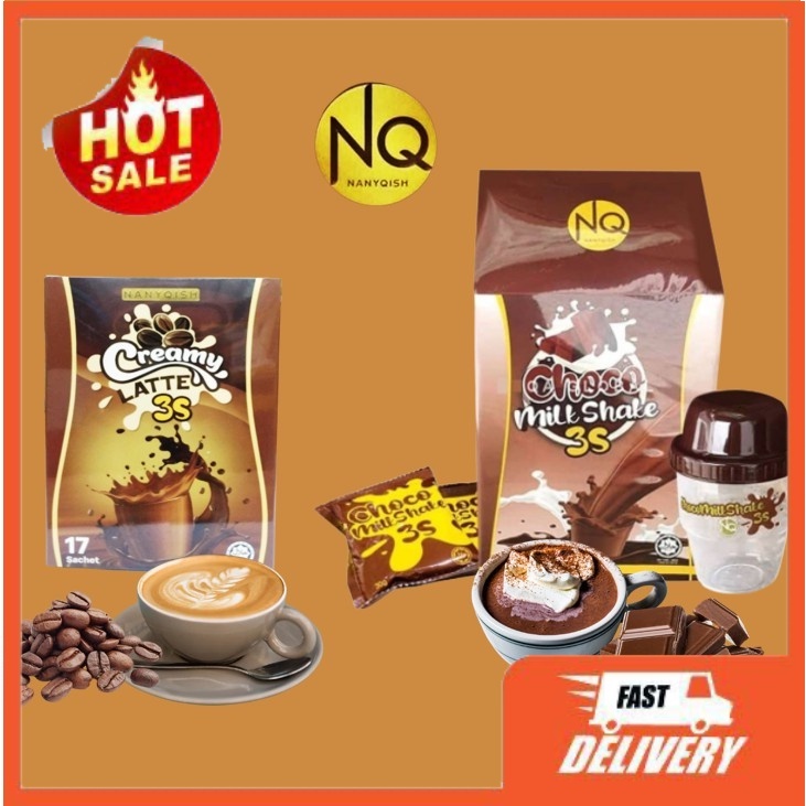 NQ CHOCO MILK SHAKE 3S (17sachets) NanyQish POS SETIAP HARI | Shopee Malaysia