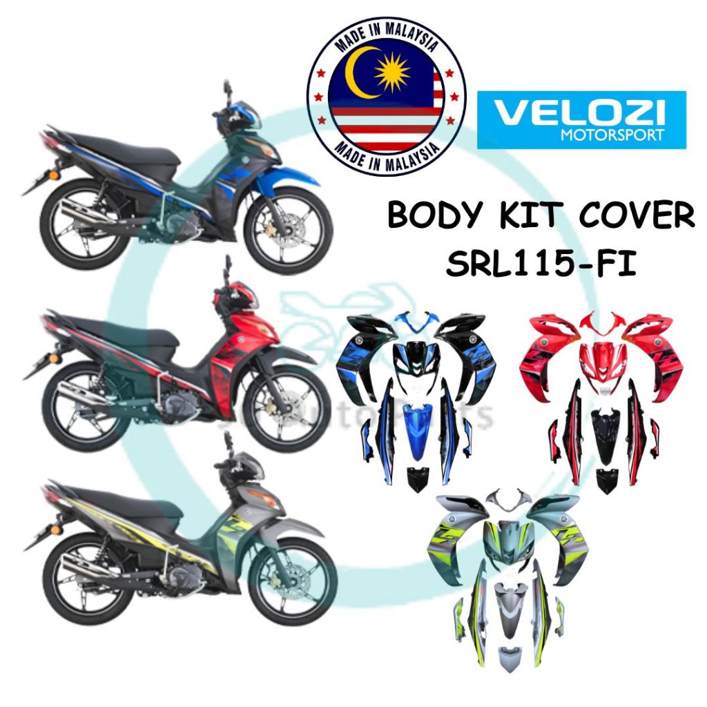 YAMAHA MOTOR LAGENDA 115 FI SRL 115 FI COVER SET TANAM MATT GREY BODY ...