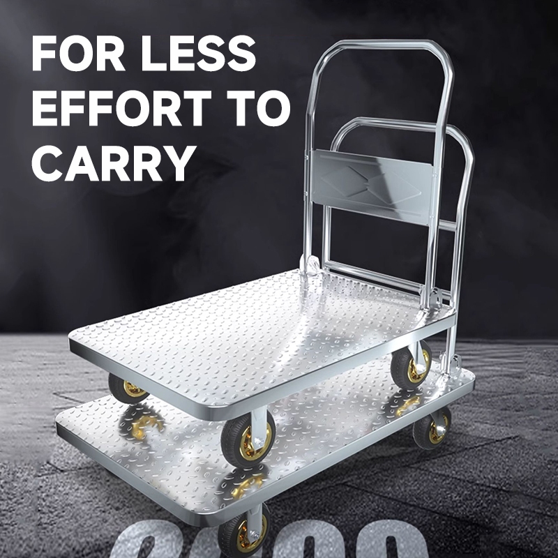 Heavy duty Trolley Foldable Hand Truck 1000kg load bearing Troli Barang Silent wheels 手推车 ...