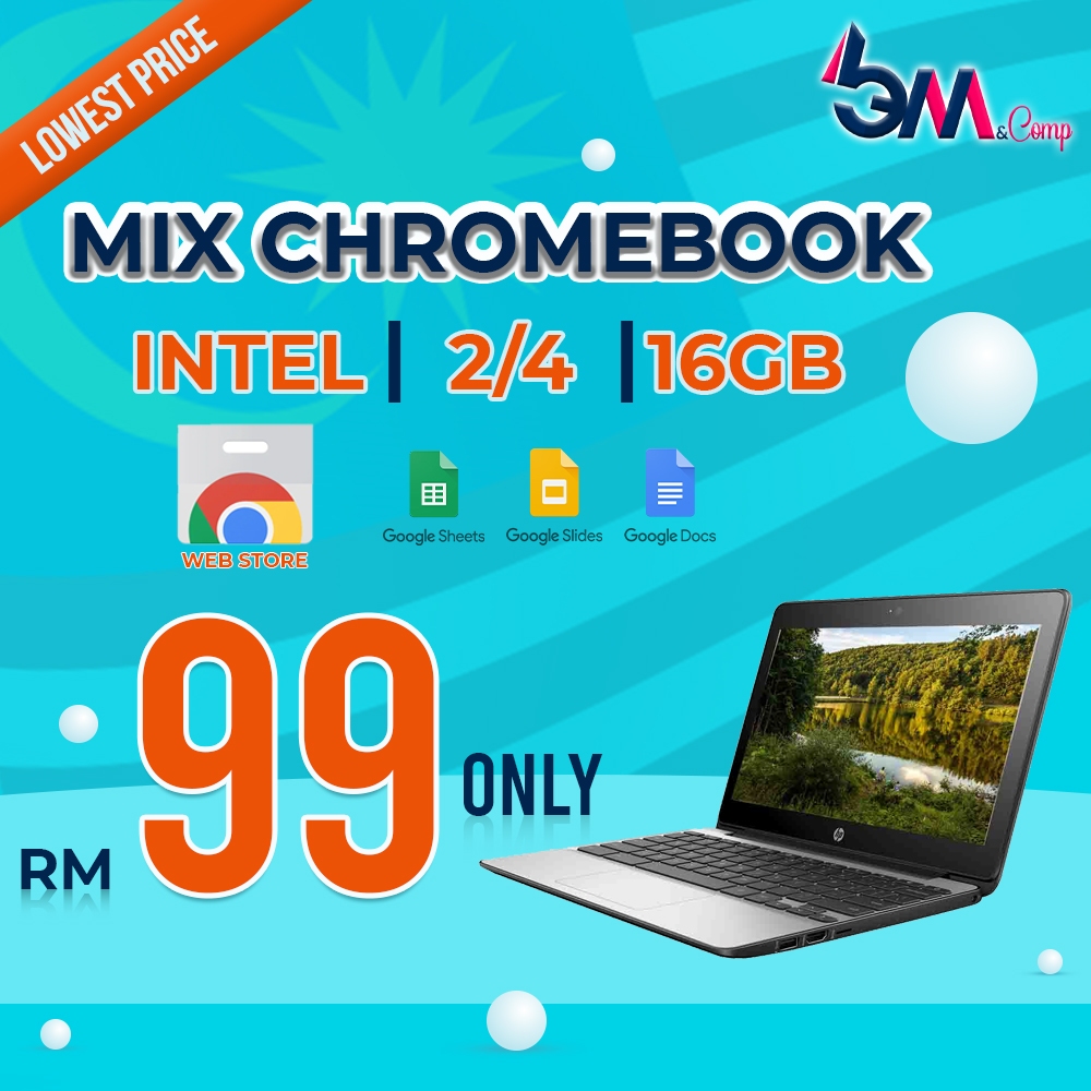 Mix Chromebook Students Budget Laptop - Intel Celeron / 2GB 4GB Ram ...